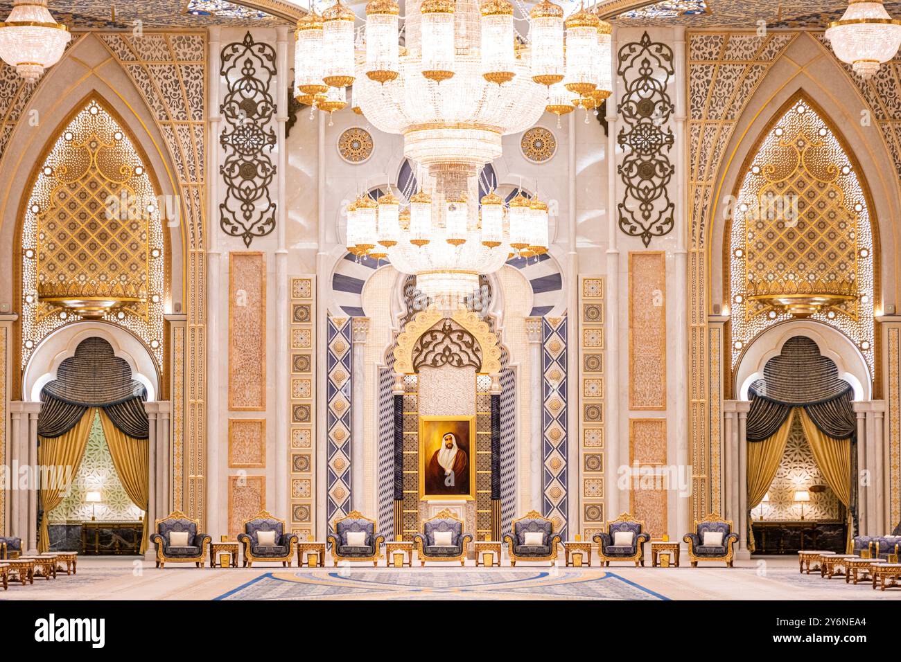 United Arab Emirates, Abu Dhabi. Presidential Palace of the United Arab ...
