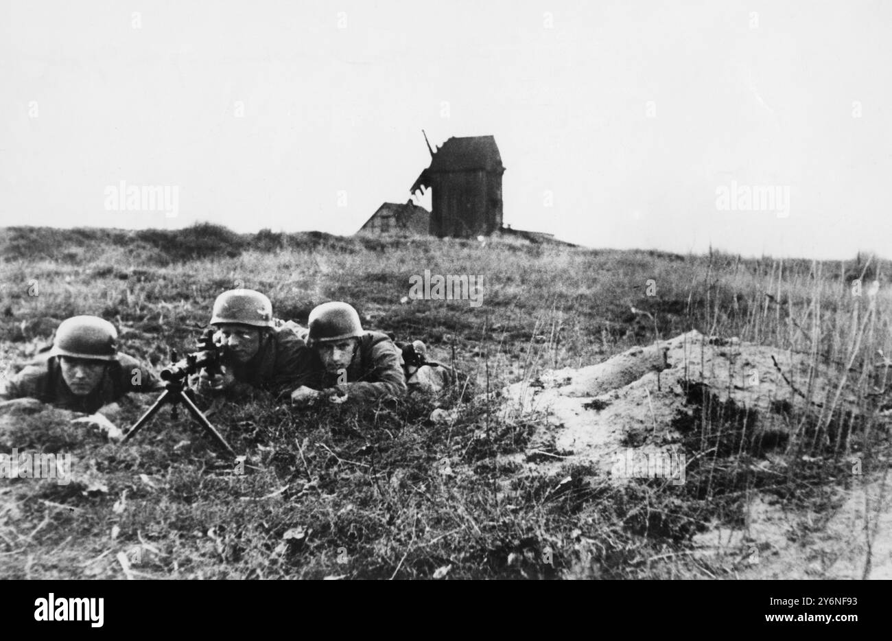 German machine gun post, Arnhem, Holland Stock Photo - Alamy