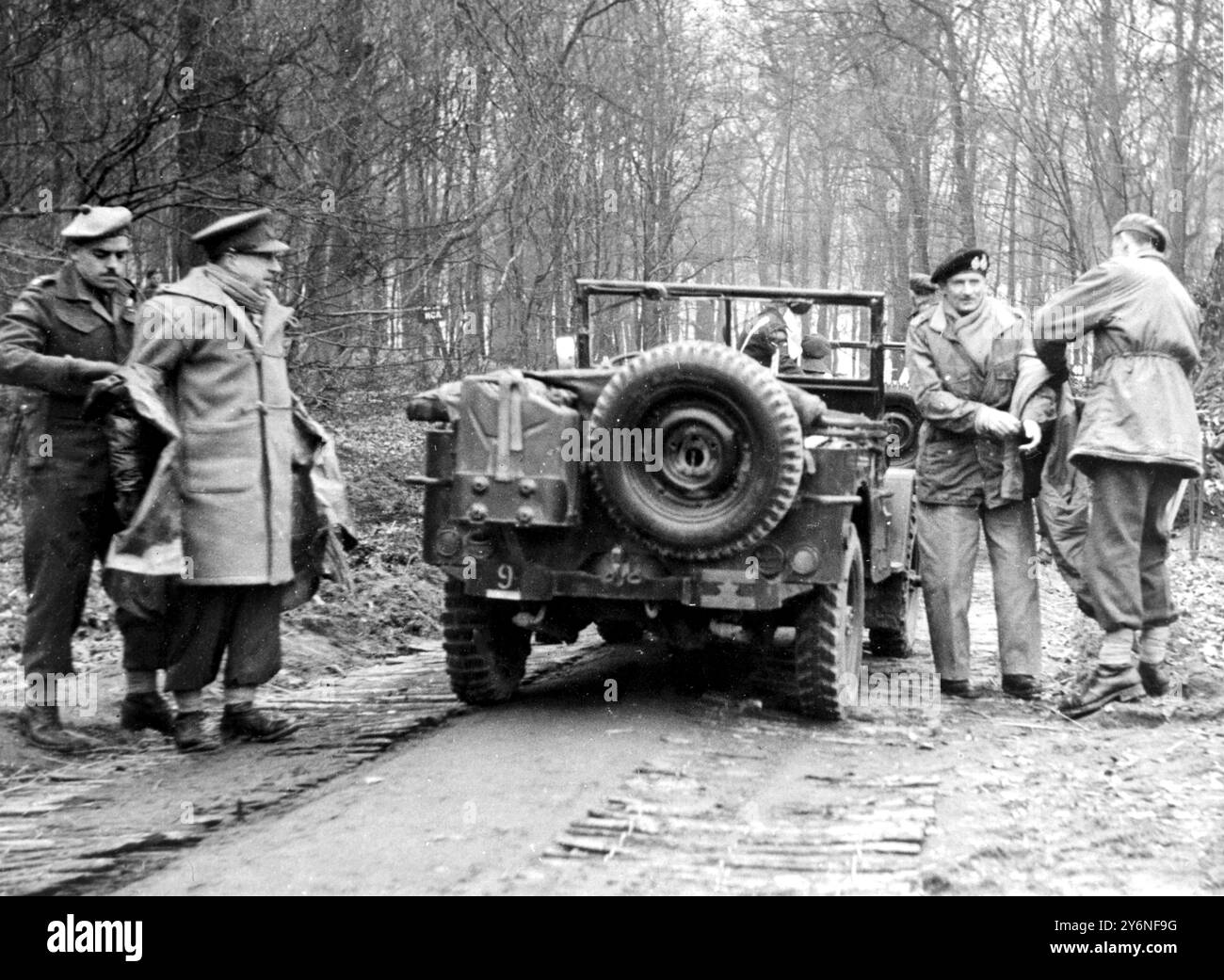 General Crerar (left) Commanding the Canadian first army, and field ...