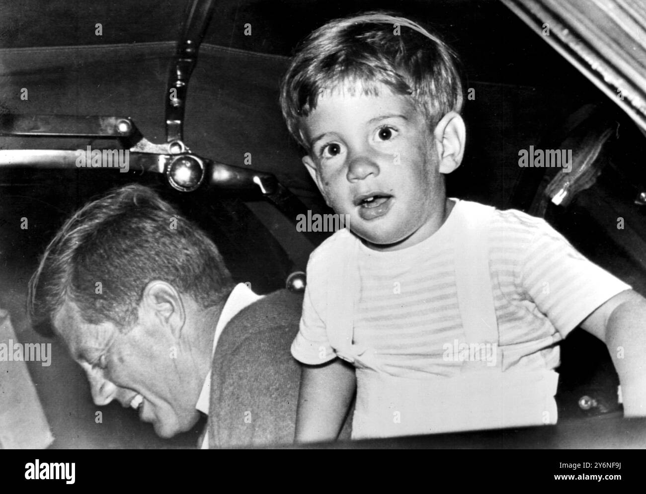 Otis Air Forse Base, Mass: The camera conscious kiddie is John Kennedy ...