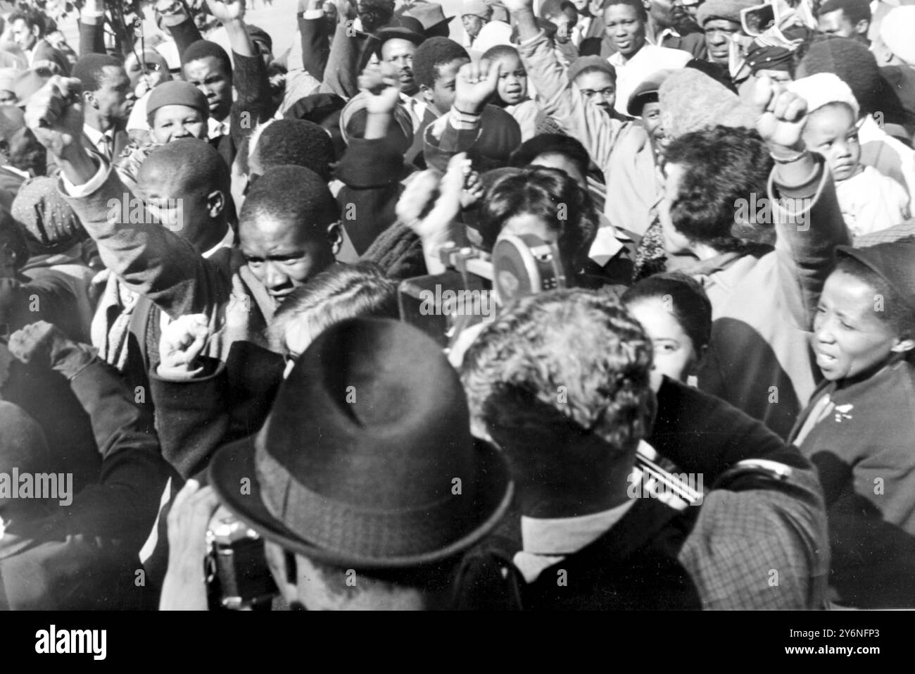 Pretoria, South Africa: Africans assembled outside Pretoria's Supreme ...