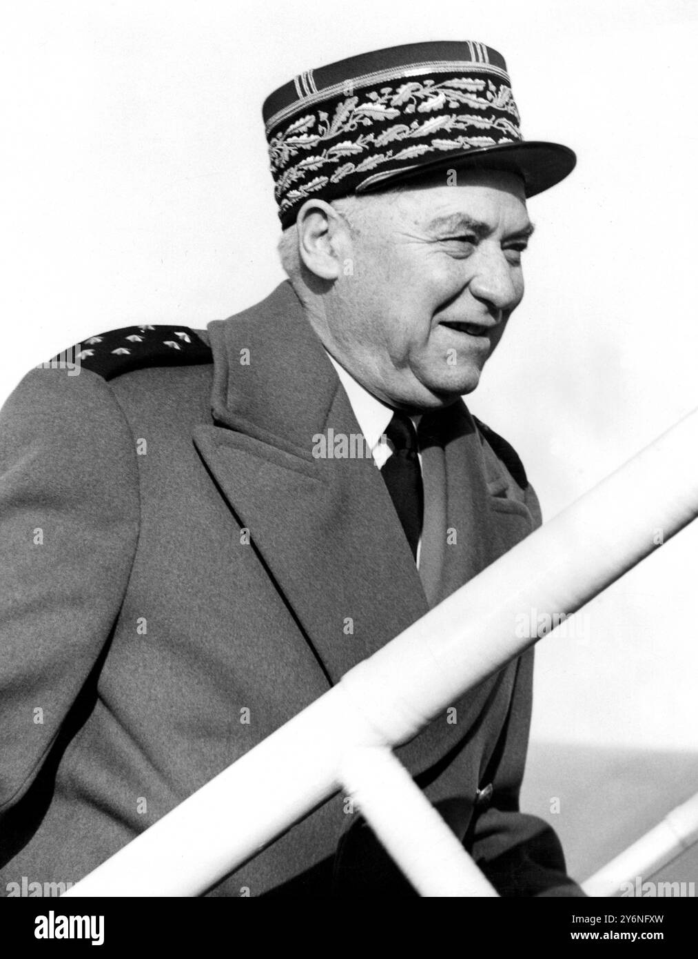 Marshal Alphonse Juin of France boards his plane at Northolt RAF ...