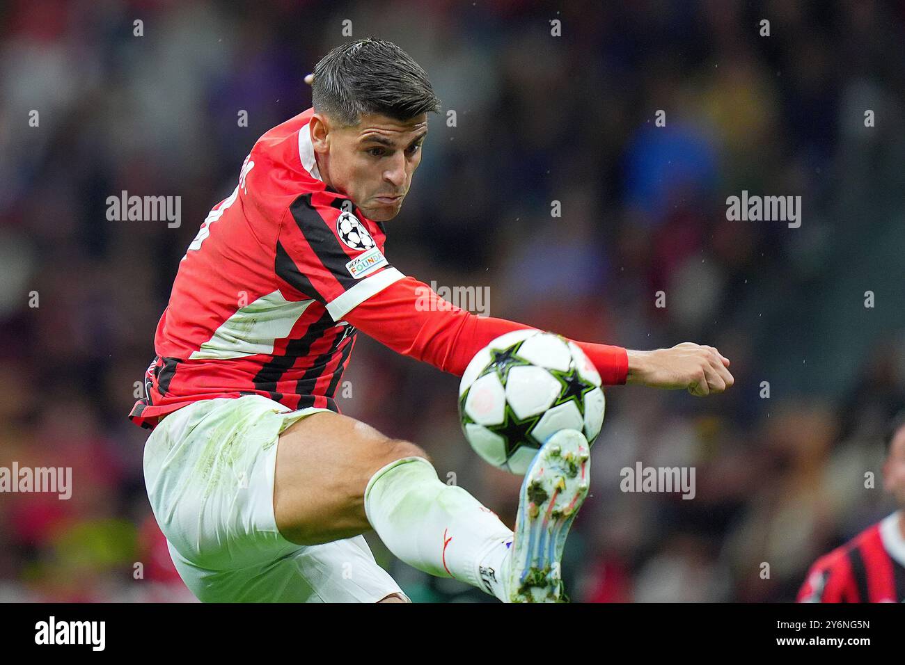 AC MilanÕs Alvaro Morata during the Uefa Champions League soccer match ...