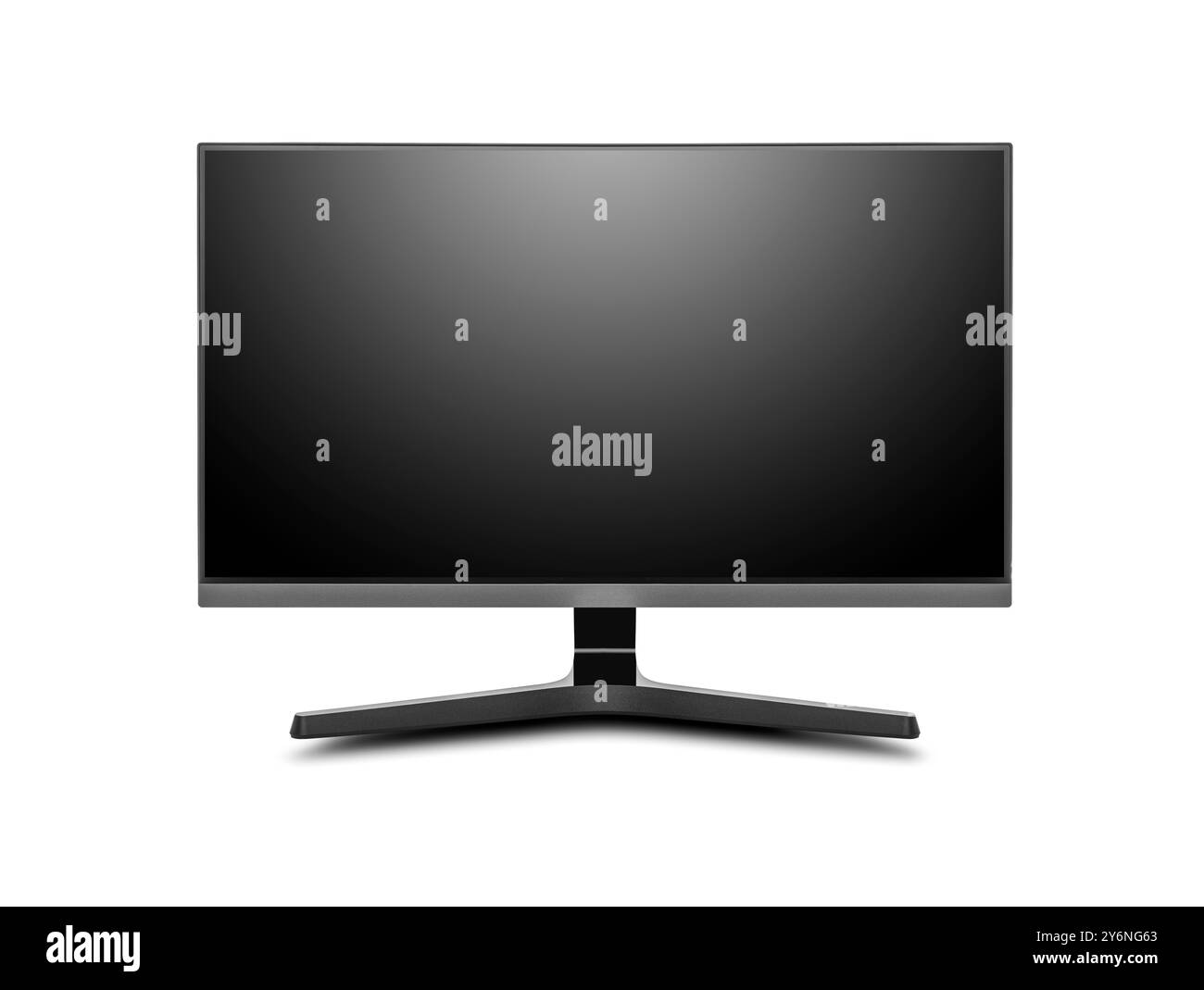 Modern computer monitor isolated on white Stock Photo - Alamy