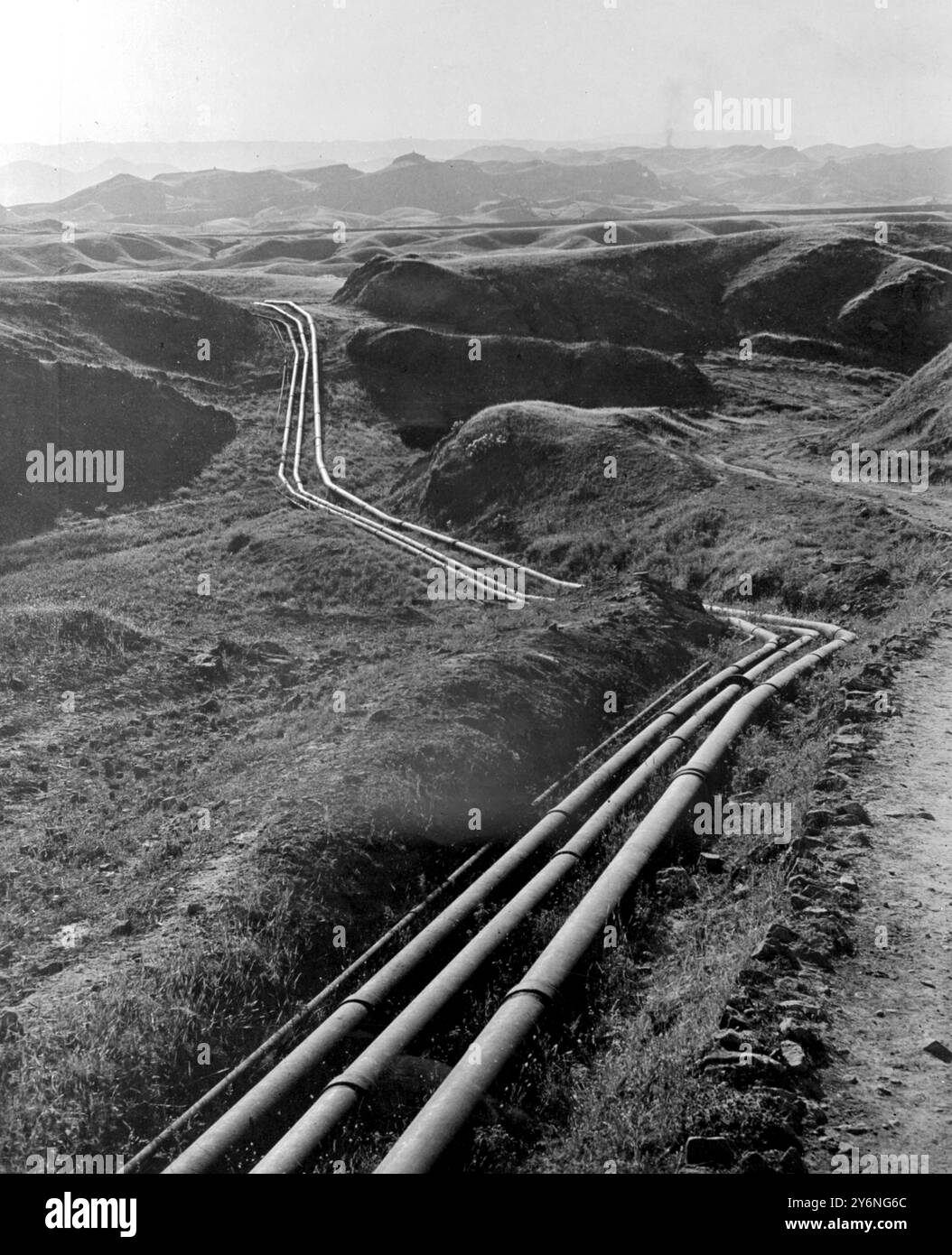 Oil Pipe-lines in Persia. These connect the Masjid-i-Sulaiman oilfield ...