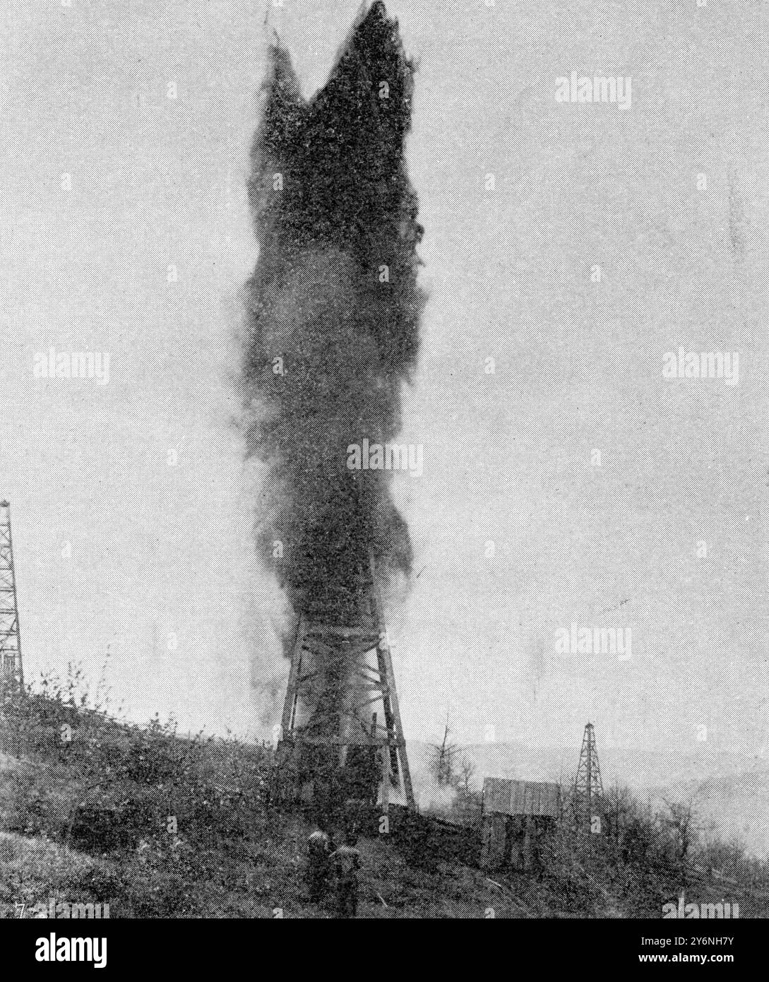 A New Spouter, or Flowing Oil-Well, in Pennsylvania: The Column shows ...