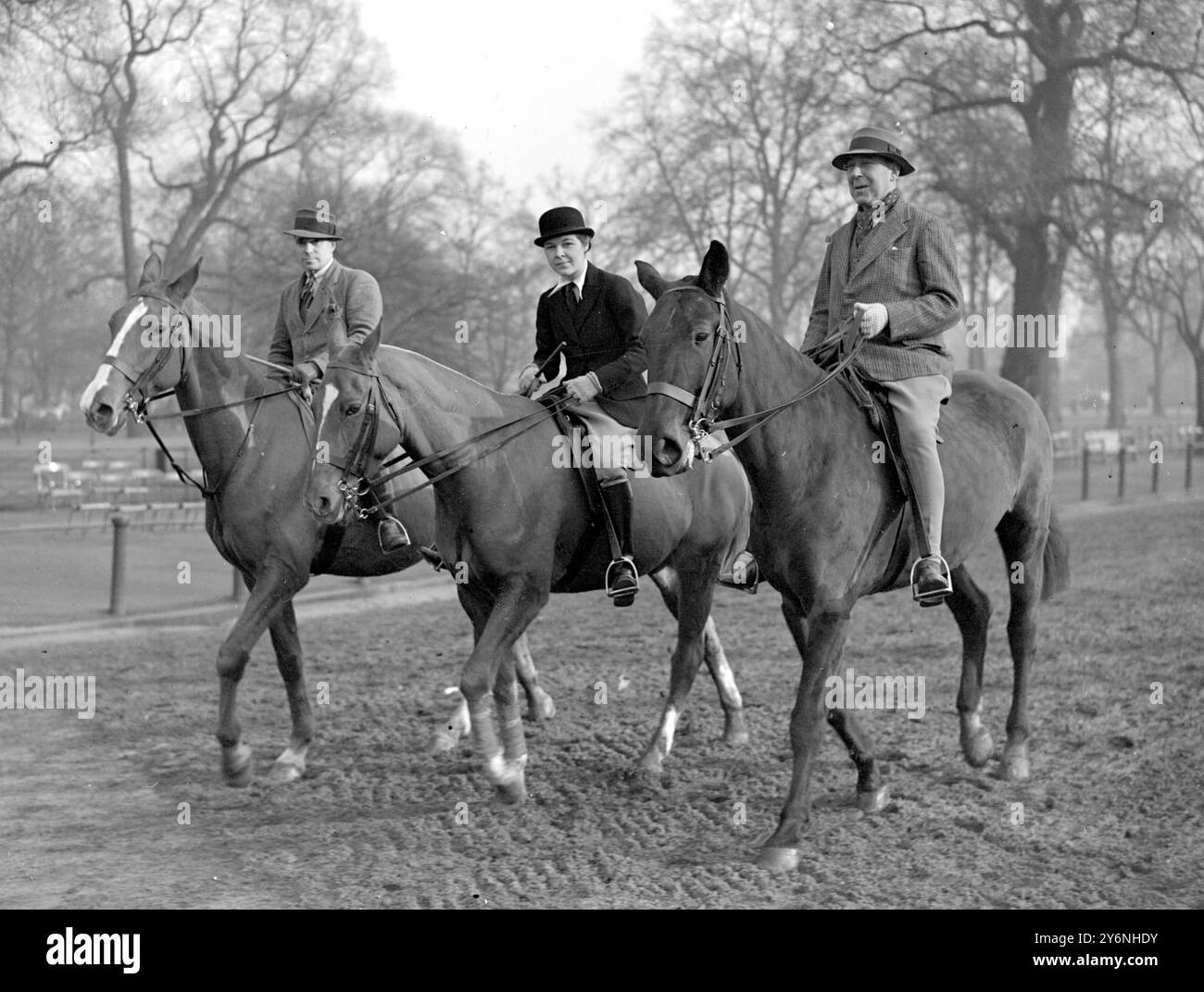 In the Row. Sir John Anderson, Lord Privy Seal, and his daughter Mary ...