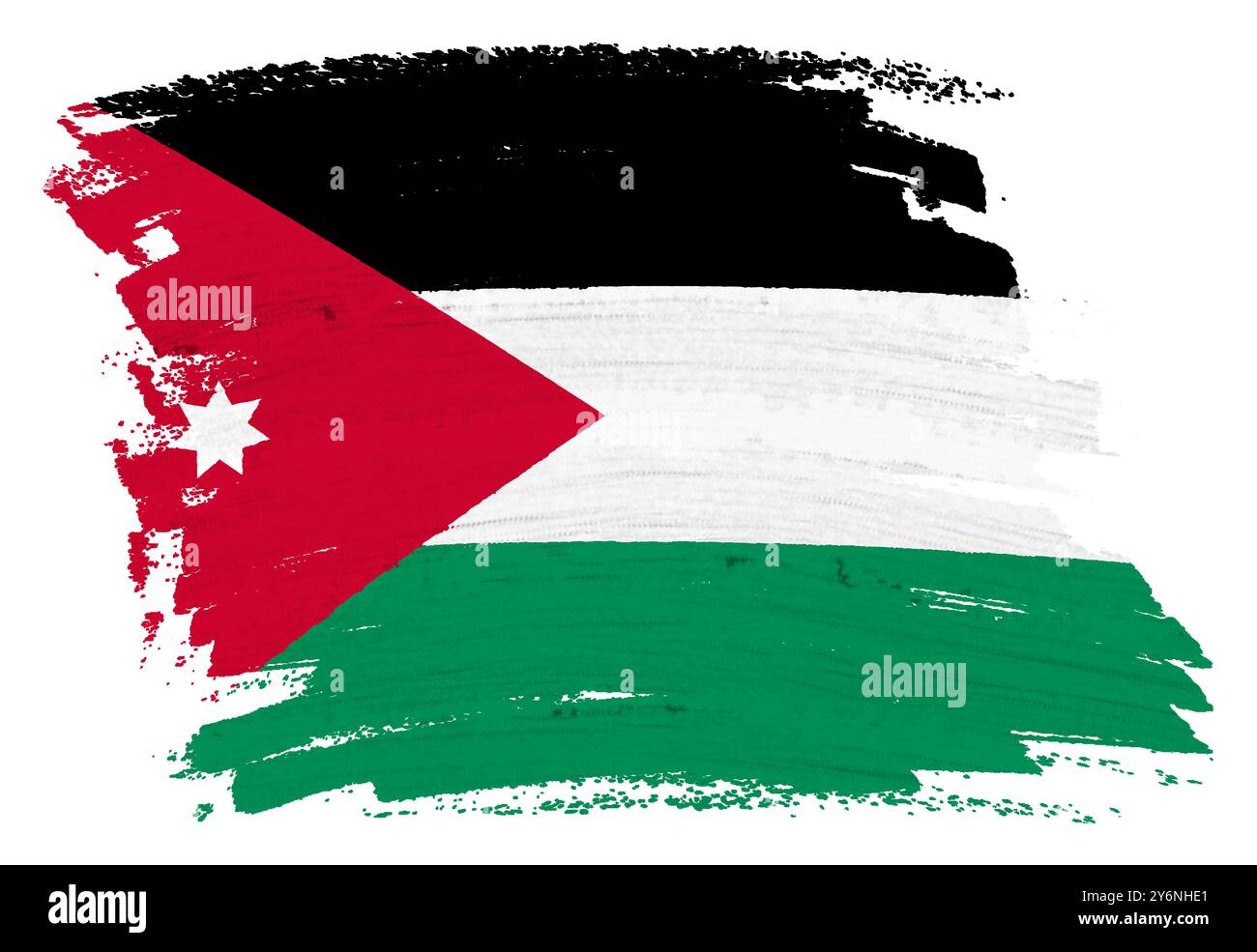 Jordan flag background paint splash brushstroke Stock Photo - Alamy
