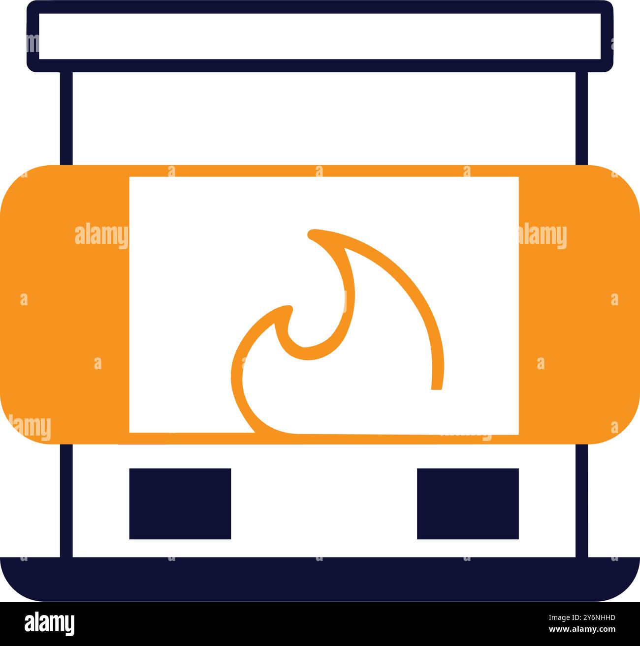 fire, place, home, fire place, fireplace with burning fire icon Stock ...