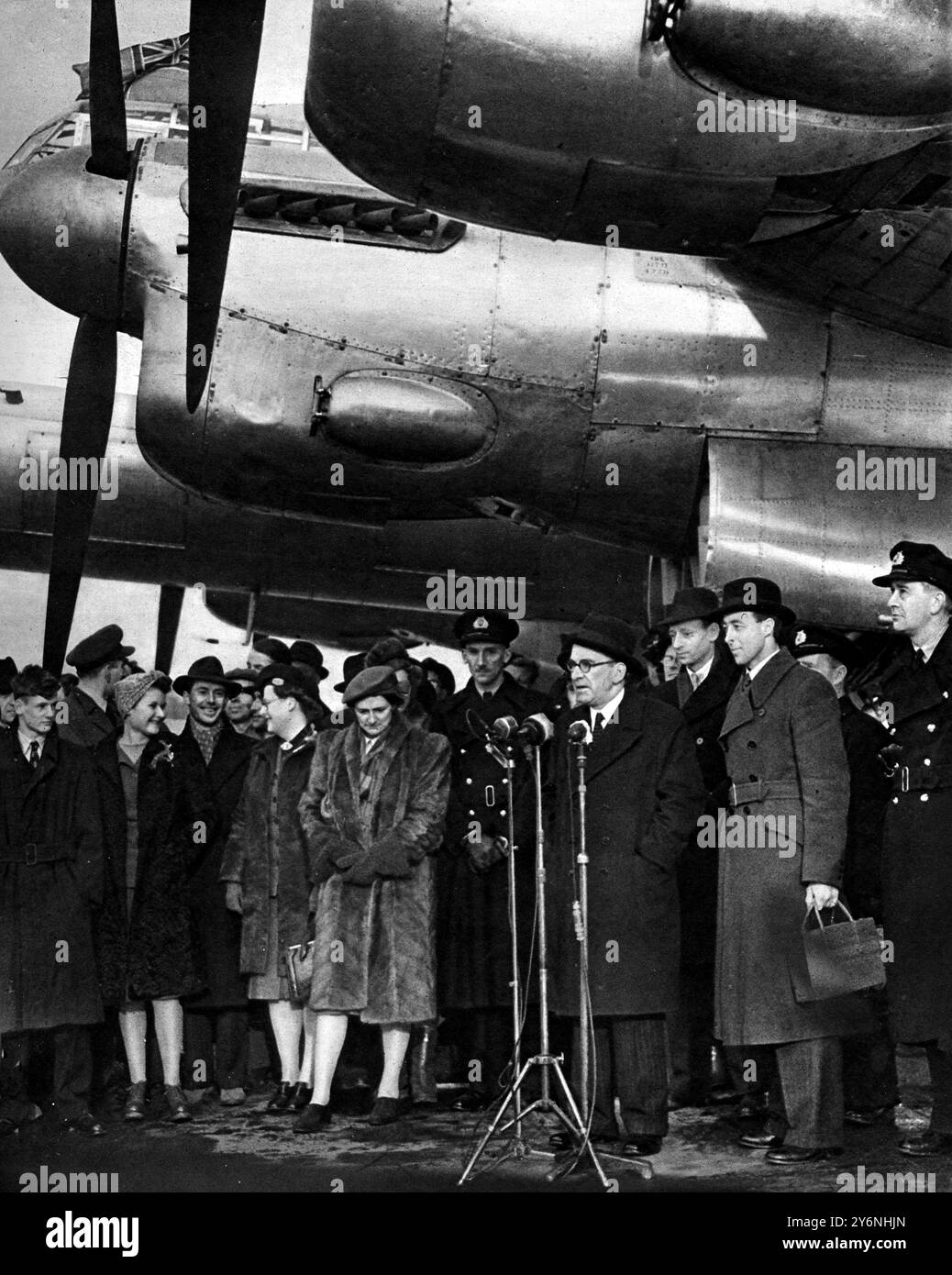 The opening of London's new Civil Aerodrome, Lord Winster bidding ...