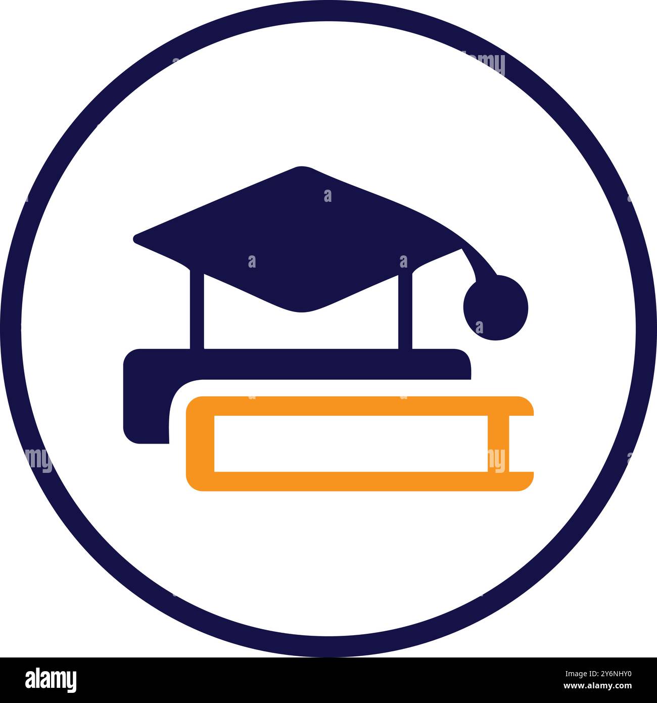 graduation, cap, books, graduation cap on the books icon Stock Vector ...