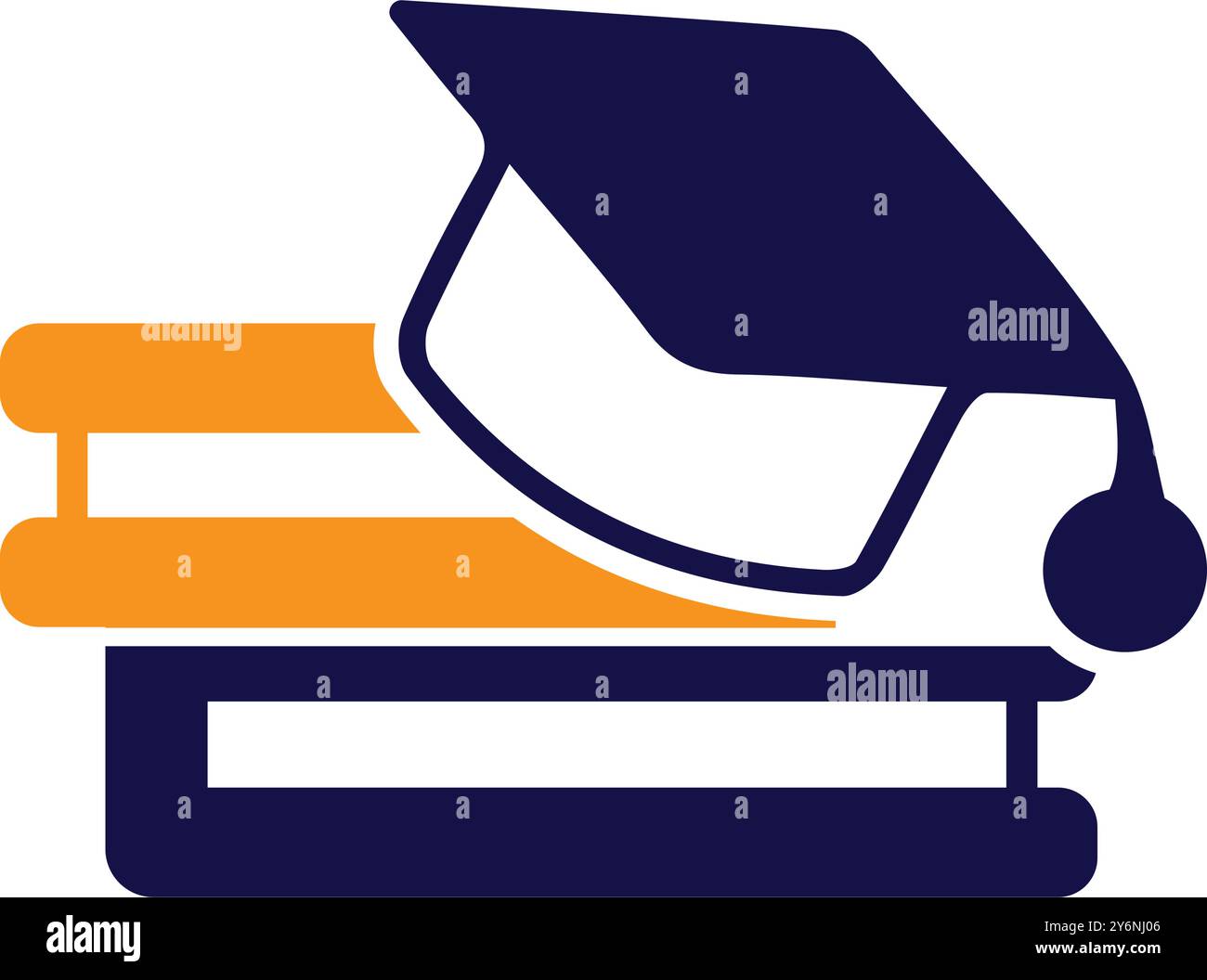 graduation, cap, books, graduation cap on the books icon Stock Vector ...