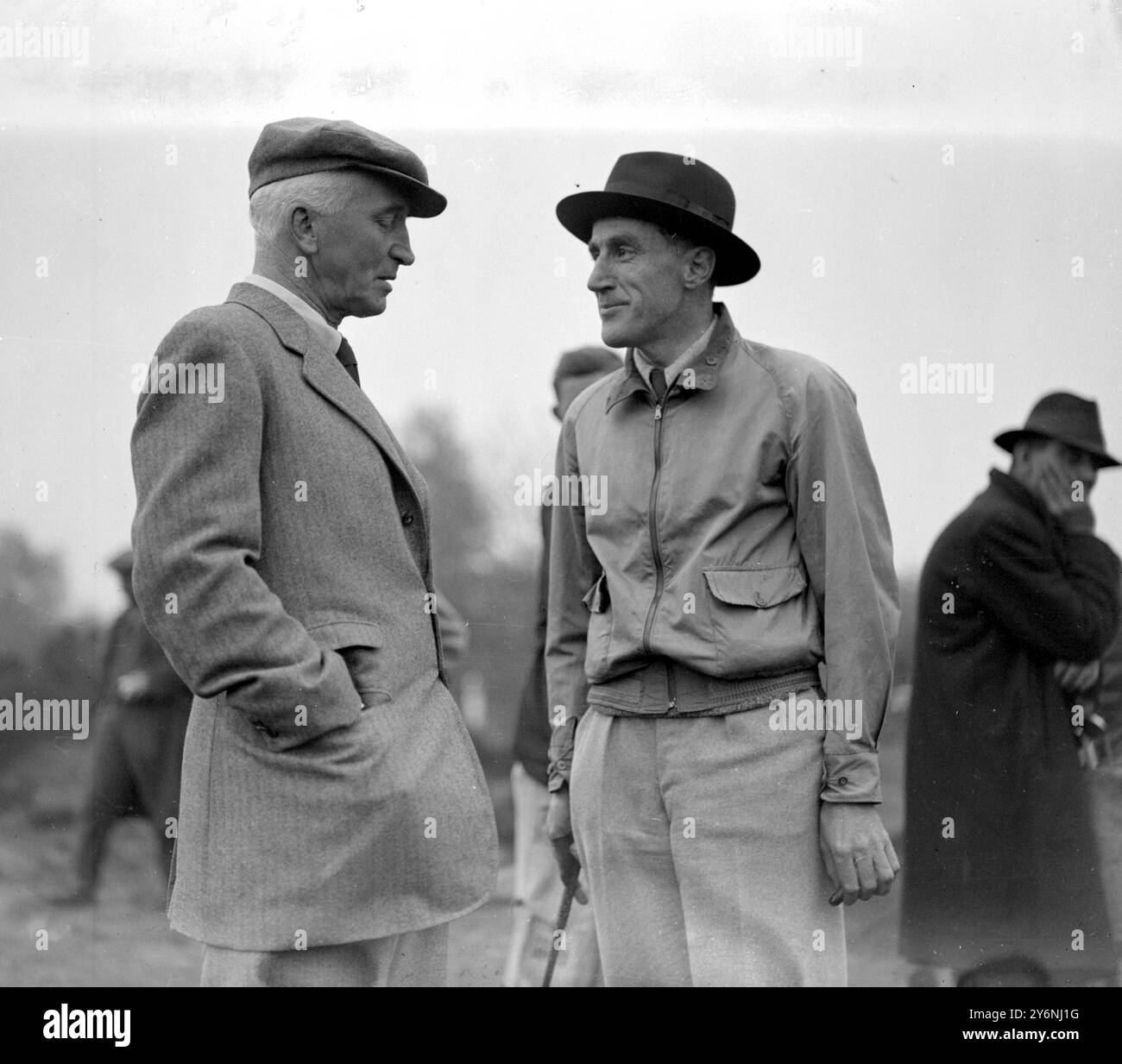 Parliamentary Golf Tournament at Walton Heath. Sir John Simon and Mr ...