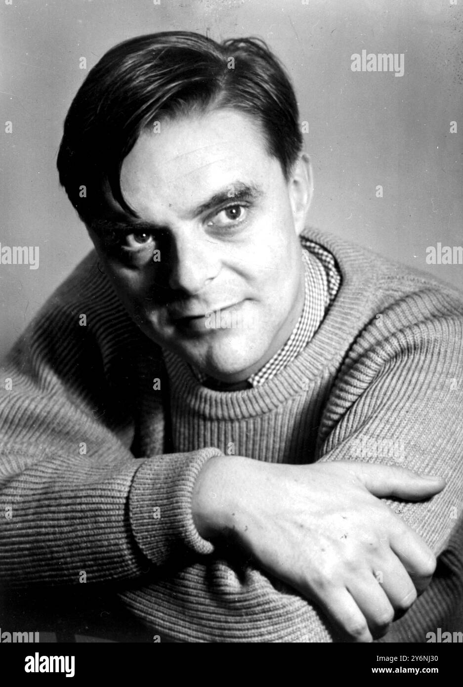 Author John Wain. November 1957 Stock Photo - Alamy