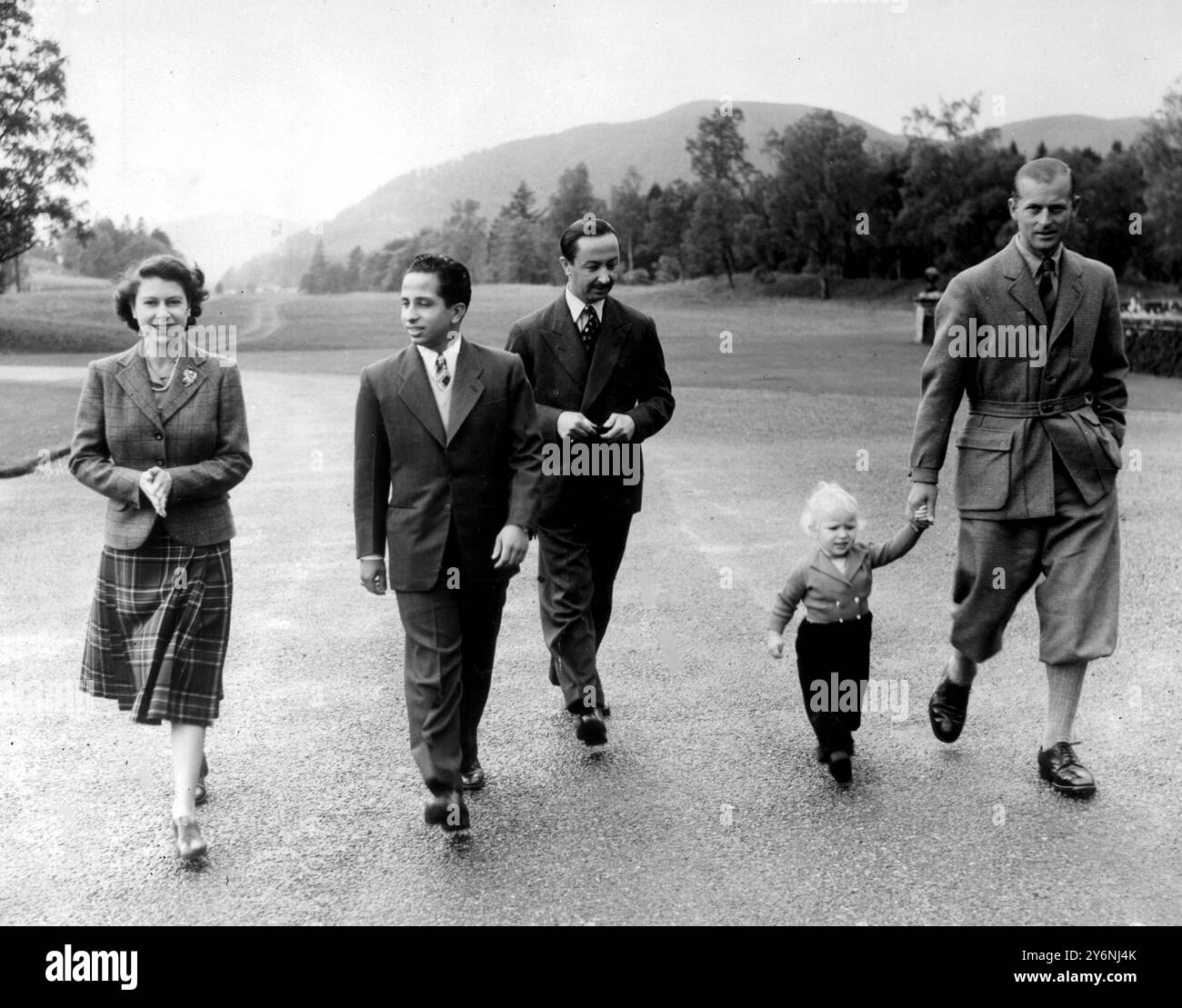 Balmoral, Scotland; A happy, informal picture as The Queen and the Duke ...