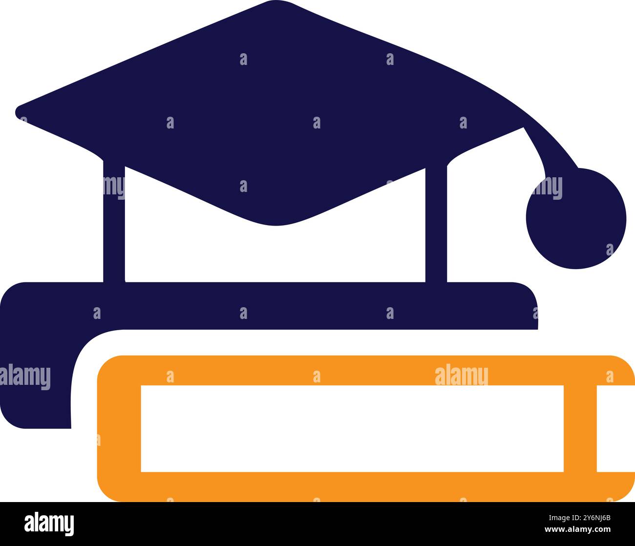graduation, cap, books, graduation cap on the books icon Stock Vector ...