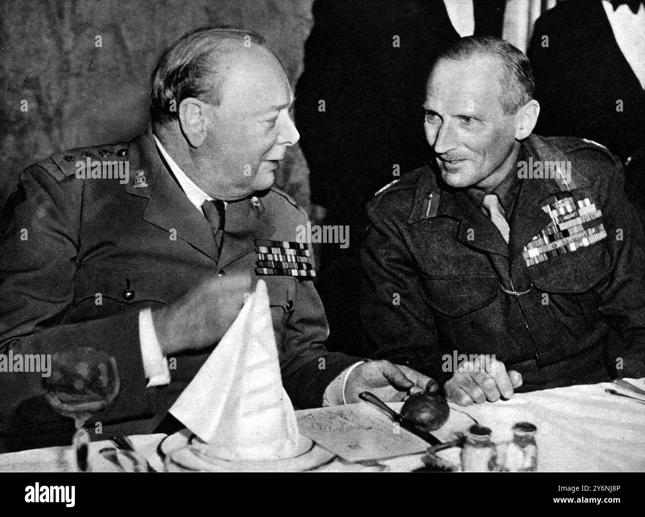 The architect and the builder of victory, Mr Churchill and Field ...