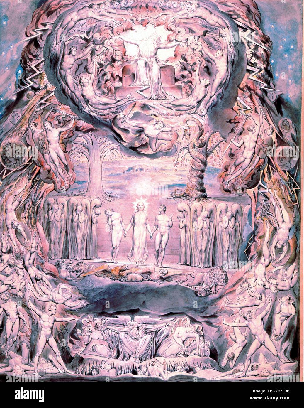 The Fall of Man by William Blake - in the V&A Museum, London. British ...