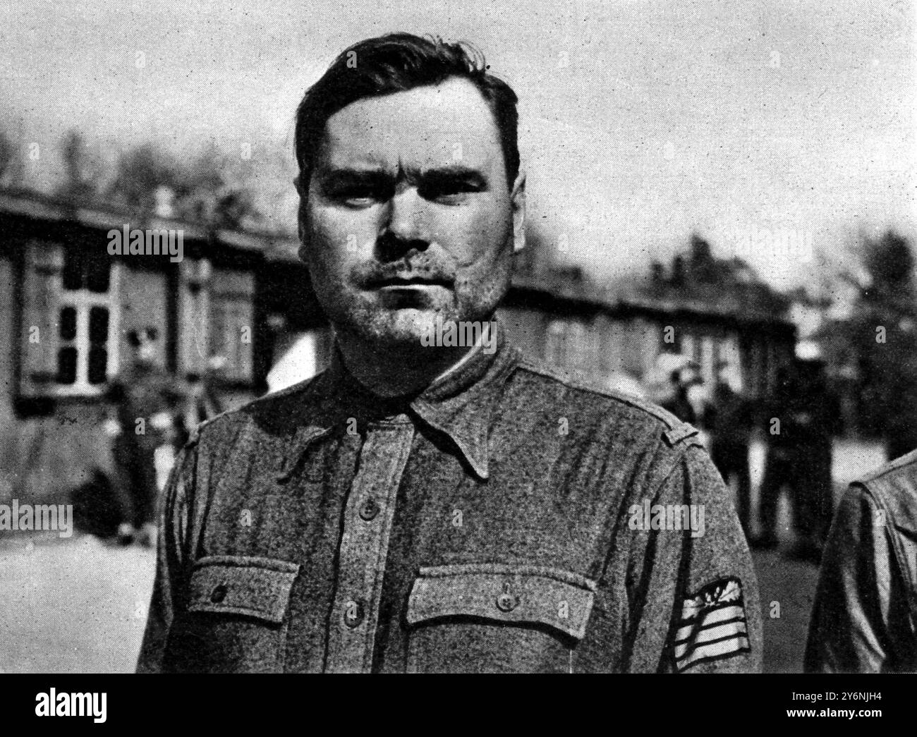 Belsen Here is the commandant of the camp, SS Hauptsturm Josef Kramer ...