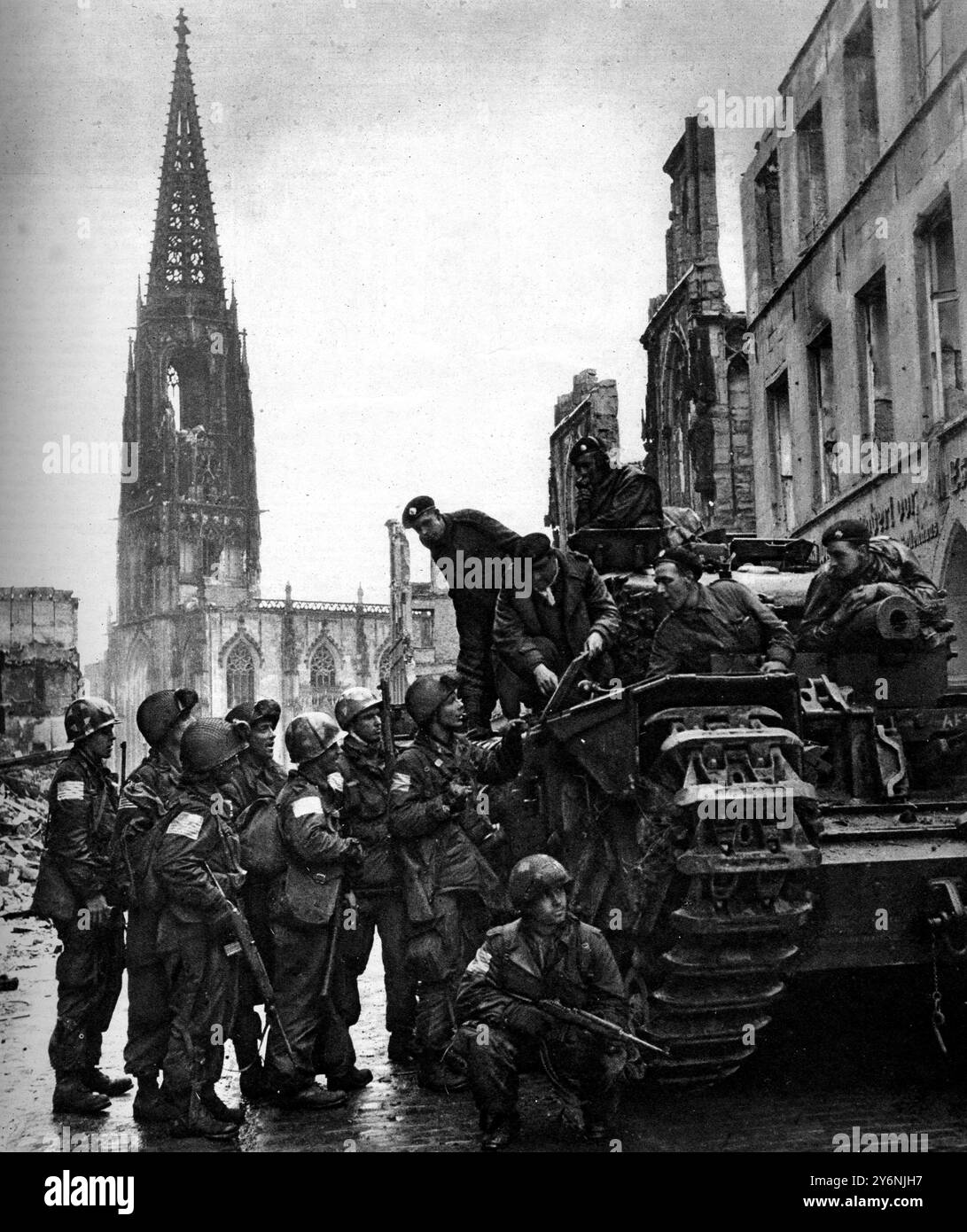The Sixth Guards tank brigade's capture of Munster, capital of ...