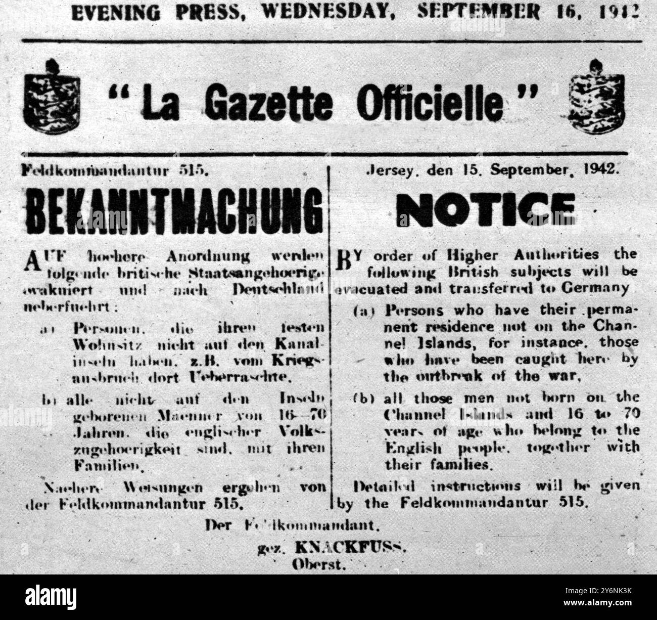 The evidence that the Germans are deporting British subjects in the ...