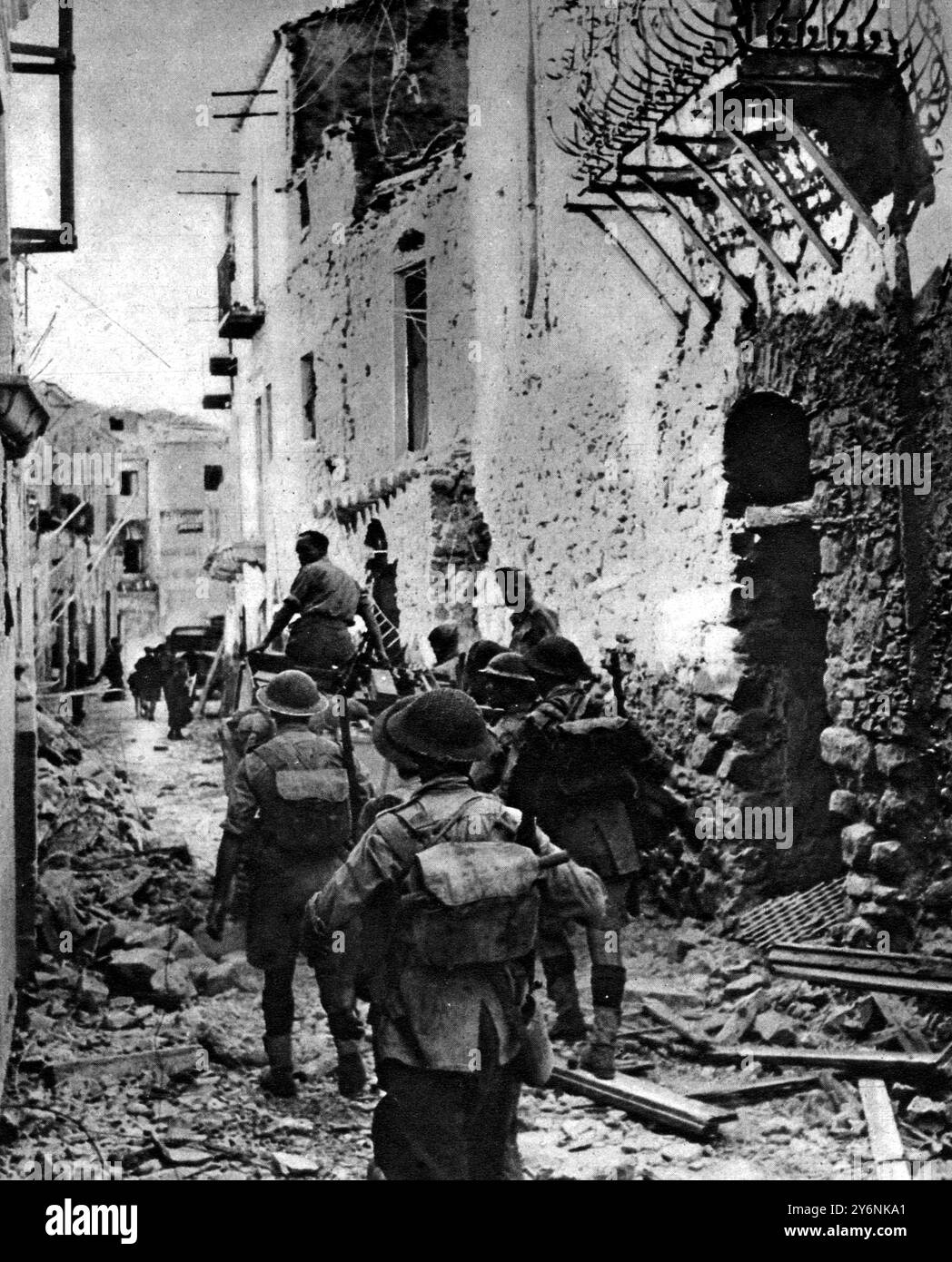 The Sicilian Campaign Men of the 78th division enter Centuripe British ...