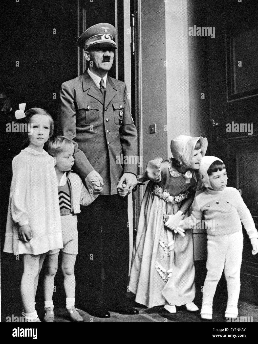 Here displaying for his subjects a less formal side, Herr Hitler ...