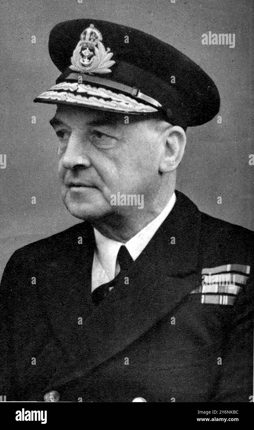 Vice Admiral Sir Arthur L St G Lyster KCB CVO CBE DSO September 1943 ...