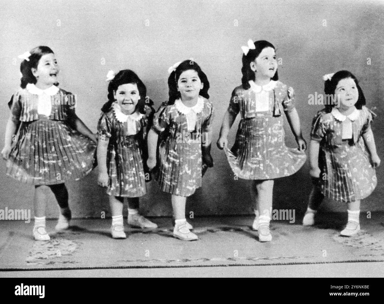 Rehursing their curtsies for their presentation to the King and Queen ...