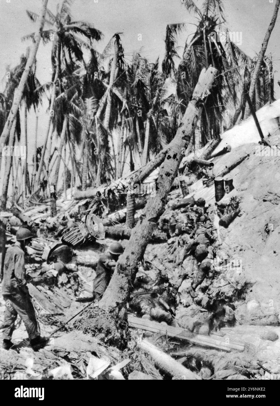 The scene of a great struggle of United States Marines with desperate ...