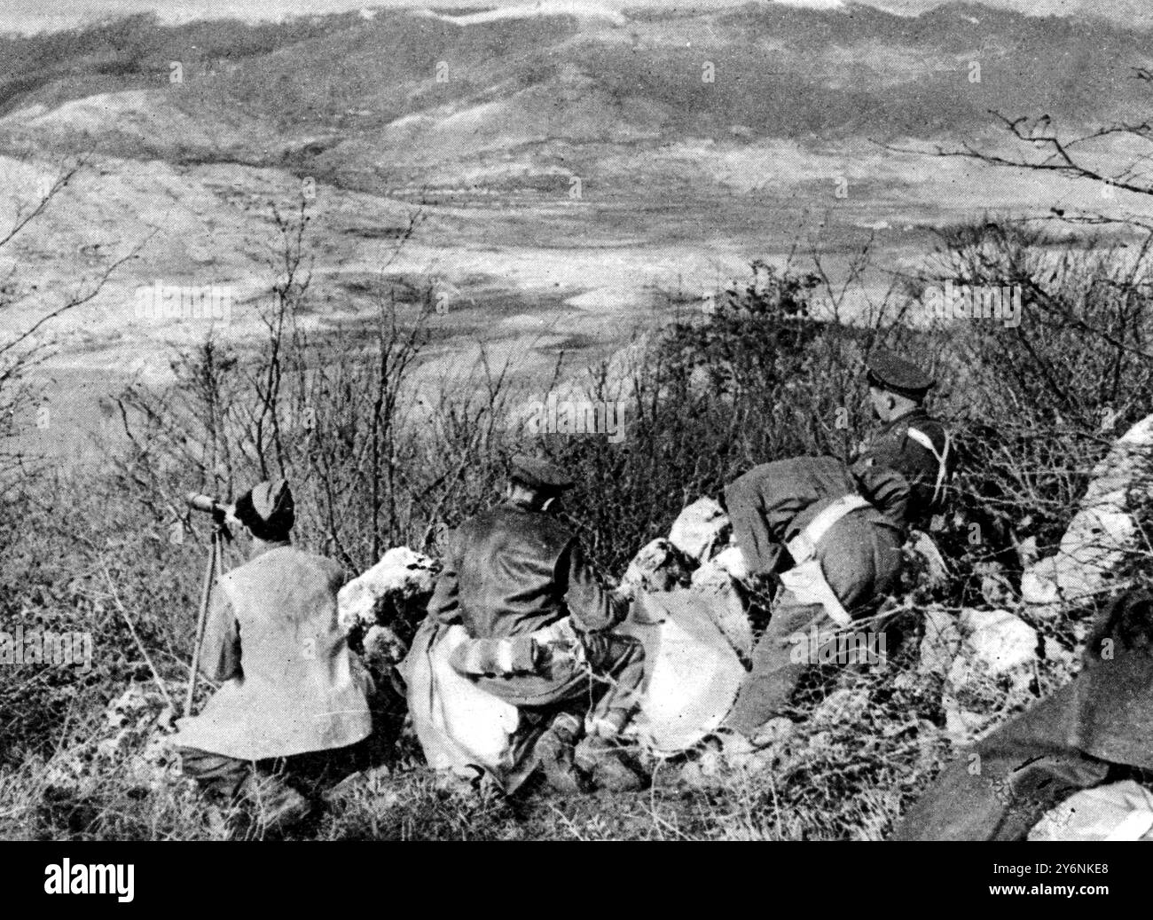 First moves in the recent battle of the Sangro River. A forward ...