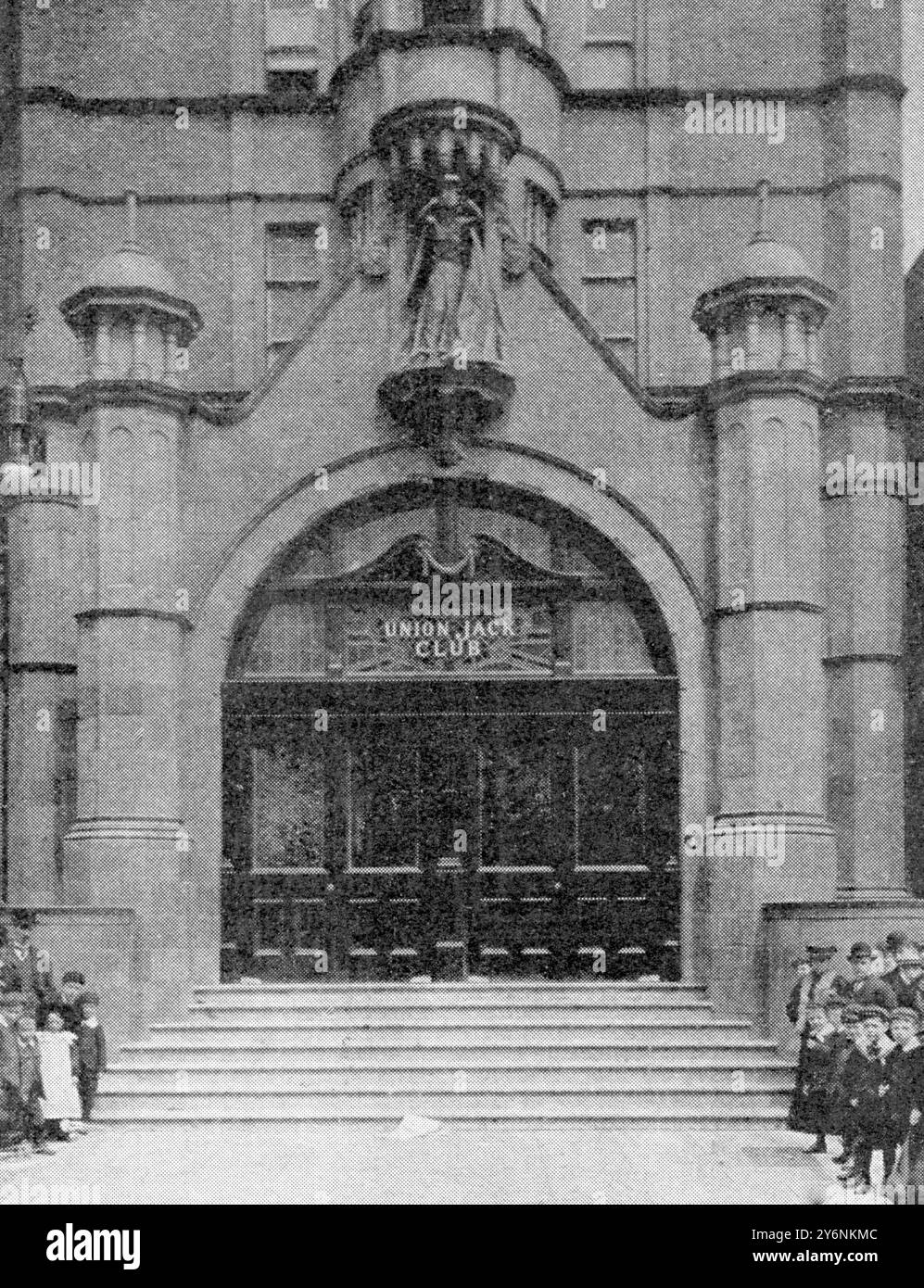 The Union Jack Club, opened by the King. The main Entrance. 6 July 1907 ...