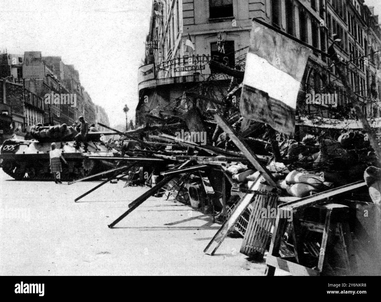 Occupation of Paris Improvised and powerful barricades were erected in ...