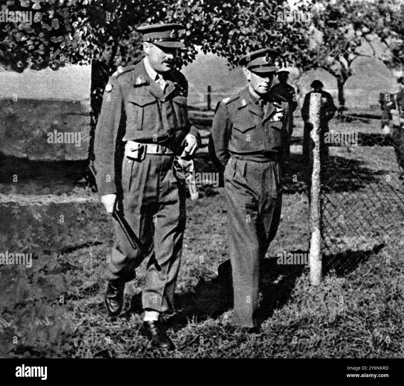 The Kings tour of the battle areas in France, Belgium and Holland. The ...