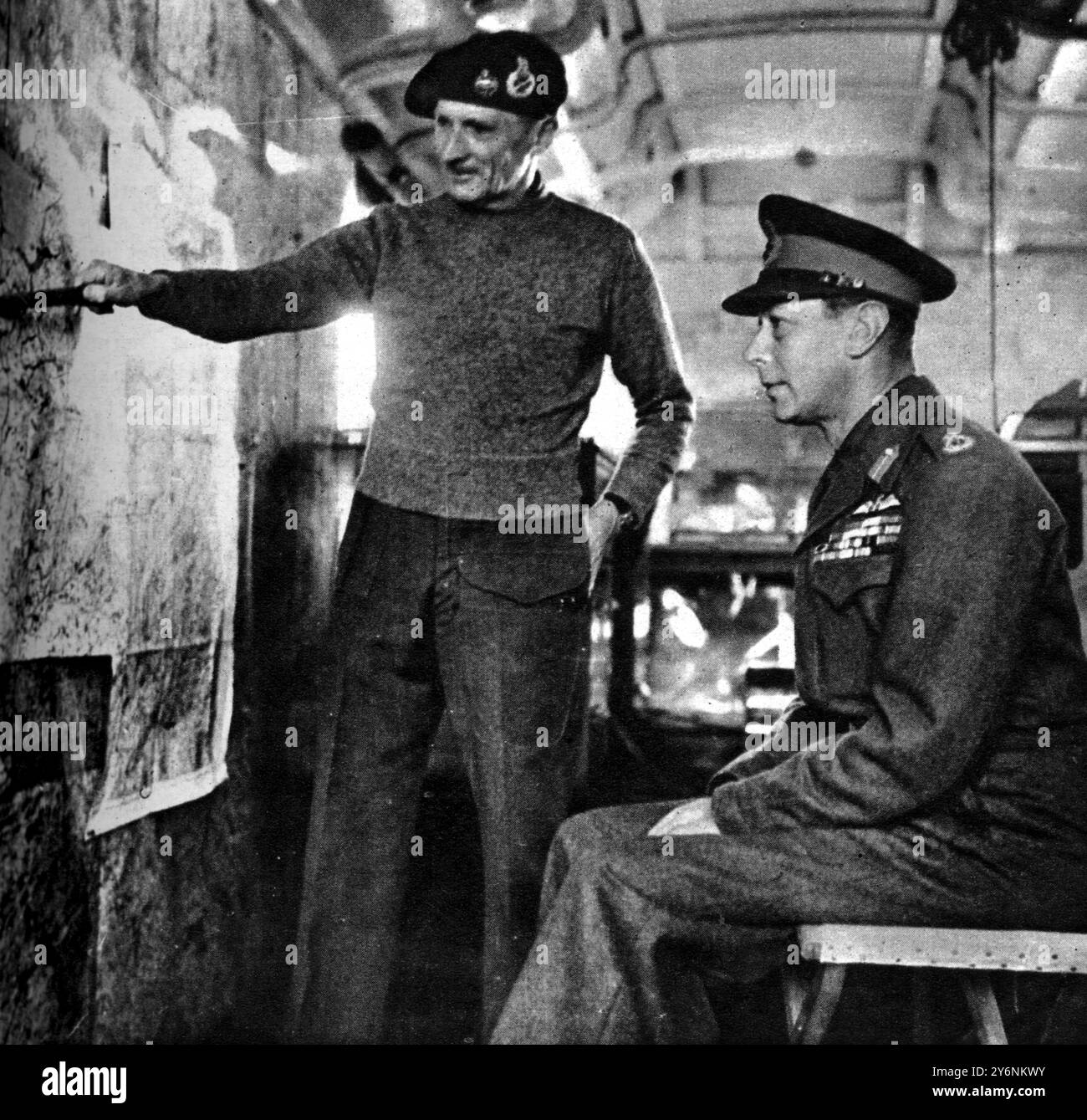 The Kings tour of the battle areas in France, Belgium and Holland ...