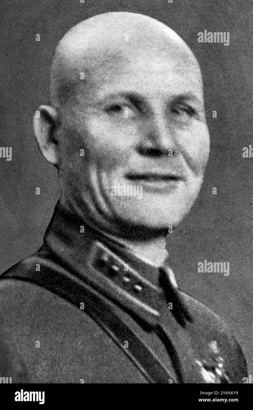 General Ivan Koniev who captured Kirovograd commanding troops of the ...