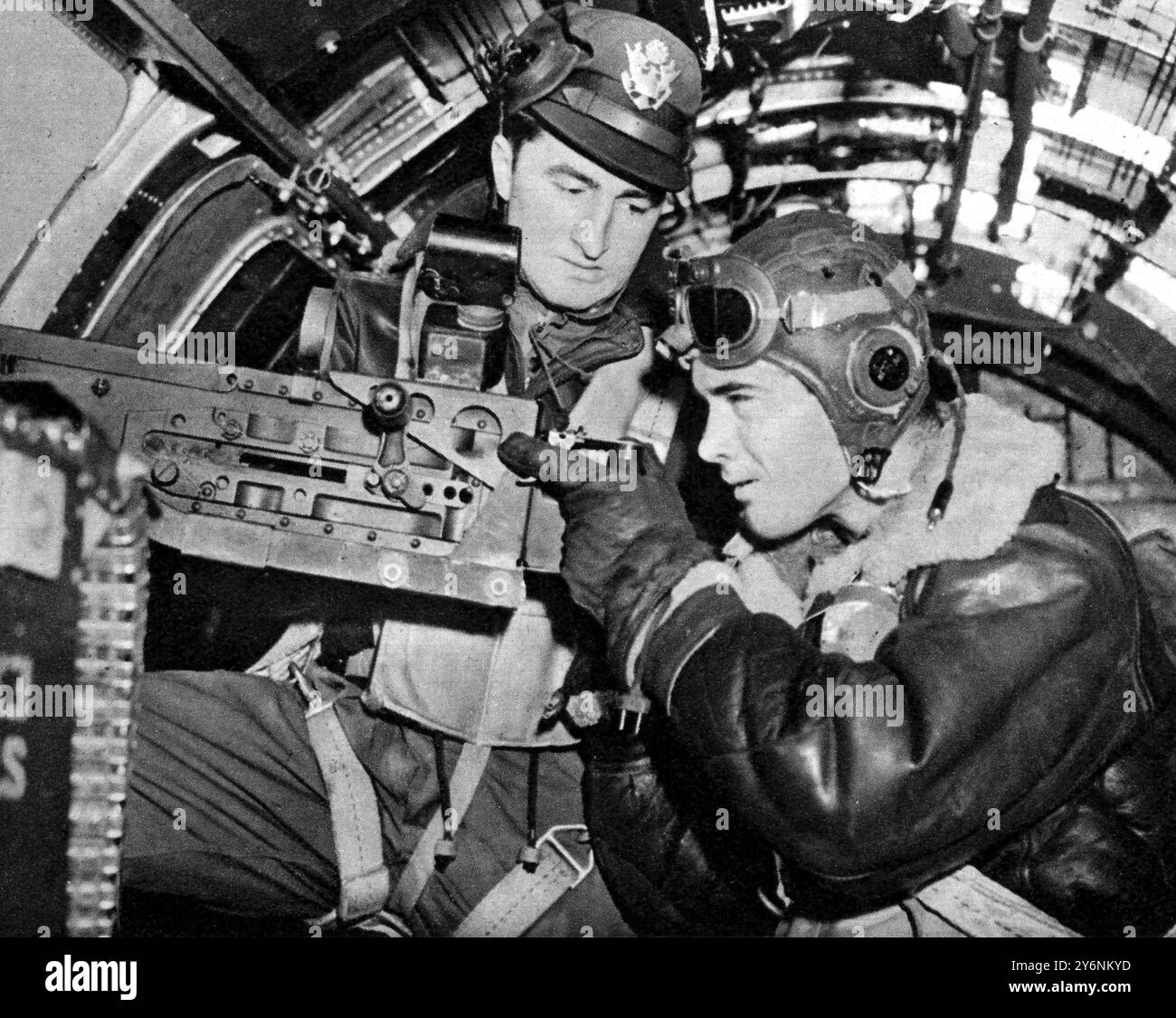 Major Daniel F Riva 24 yr old commander of a Fortress Squadron with a ...