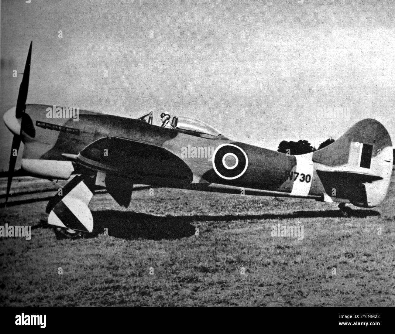 A Tempest on the ground. Its 2200 hP Napier Sabre engine drives a De ...