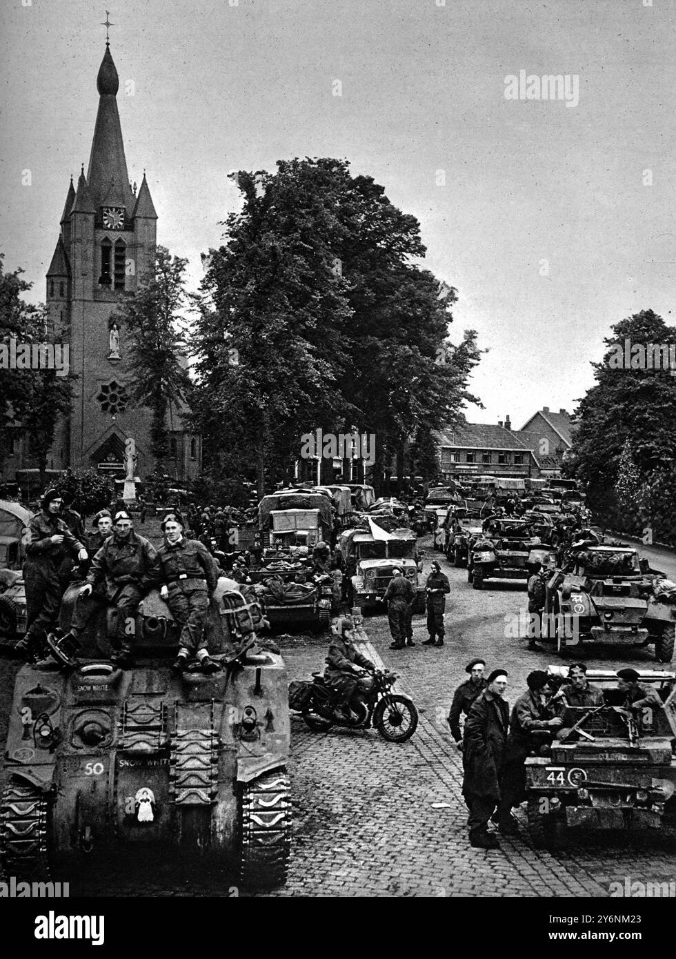 In the first Dutch village to be liberated: advance units of the ...