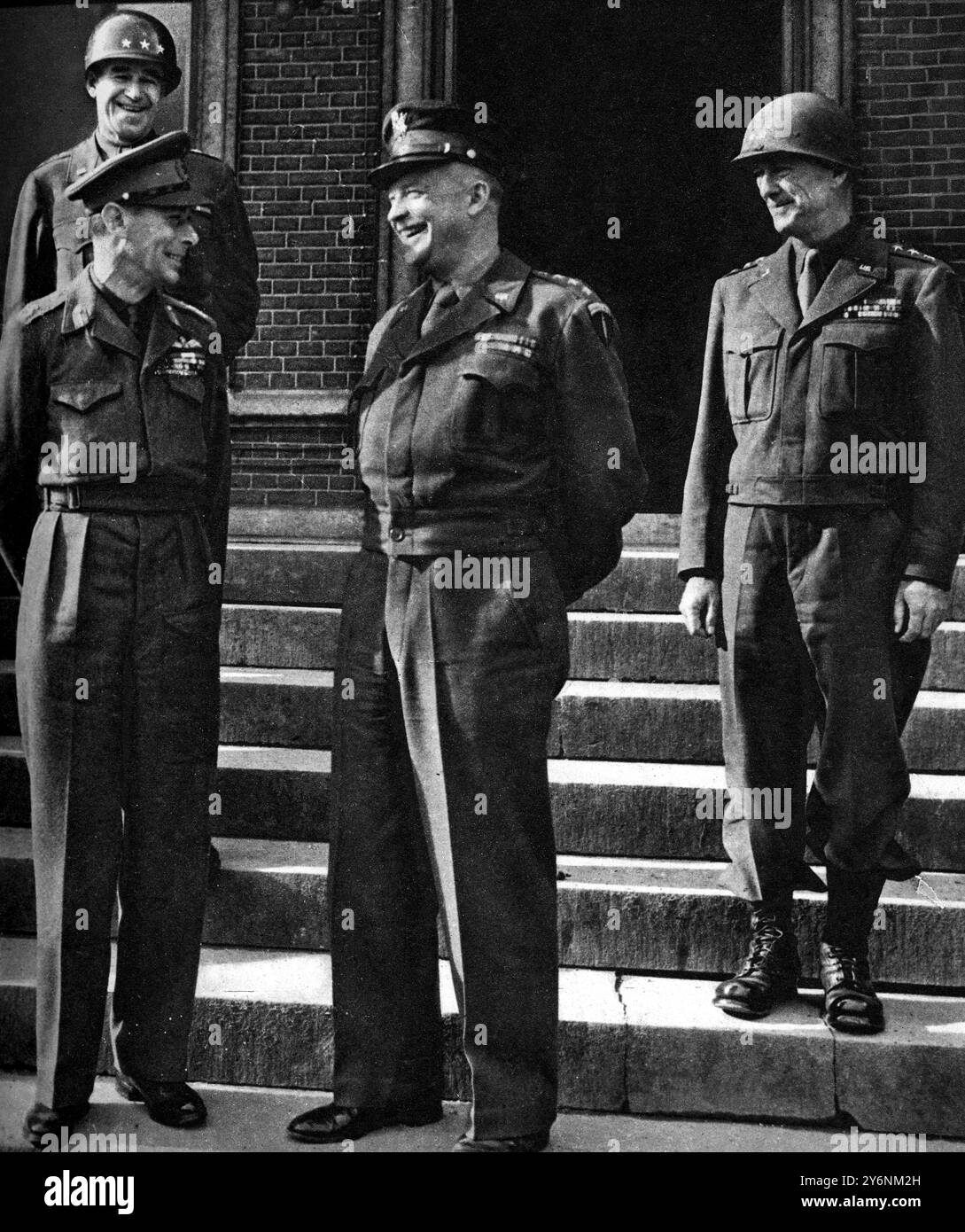 The King's visit to the Western Front, His Majesty enjoying a joke with ...