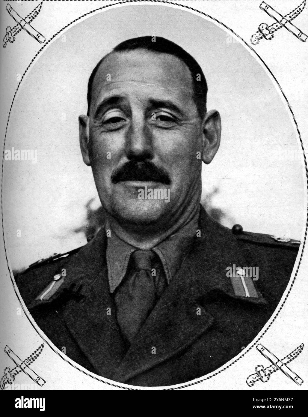 The GOC Eighth Army Lt Gen Sir Oliver Leese KCB DSO from 1942 until he ...
