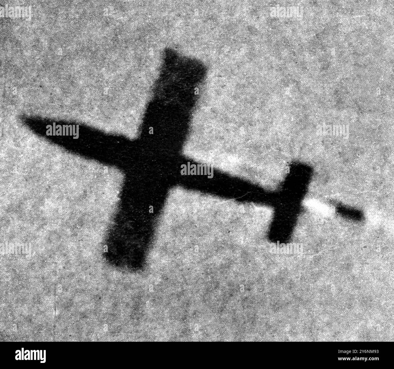 The German flying bomb, the Robot. An RAF fighter chasing a flying bomb ...
