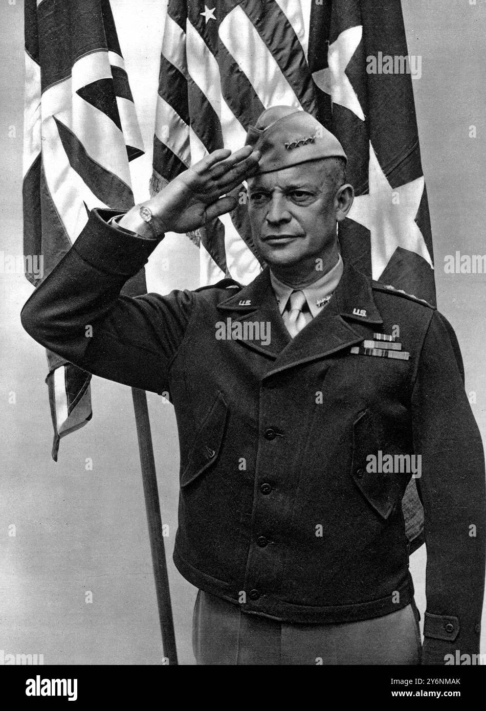 The supreme commander in chief of the victorious allied forces in North ...