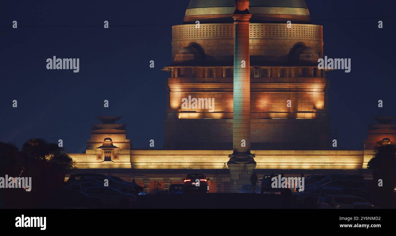 New Delhi, Delhi, India. Close up of Rashtrapati Bhavan, Viceroys House ...