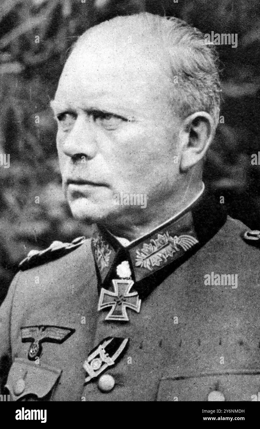 Colonel General Heinz Guderian the tank weapon specialist sent for ...