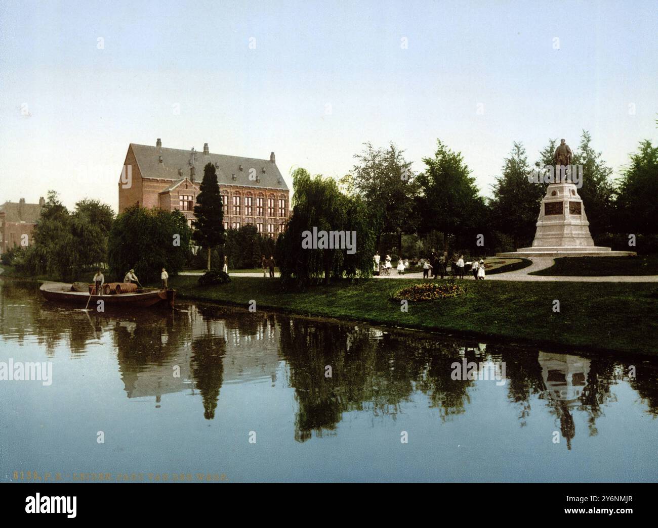 Van der Werff Park in Leyden, Leiden, Holland , ca 1895, Historisch ...