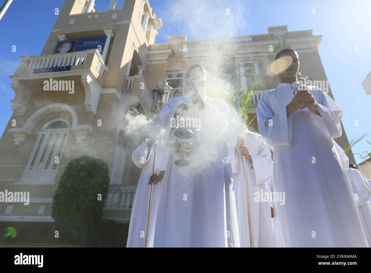 salvador, bahia, brazil - april 2, 2023: Catholics celebrate Palm ...