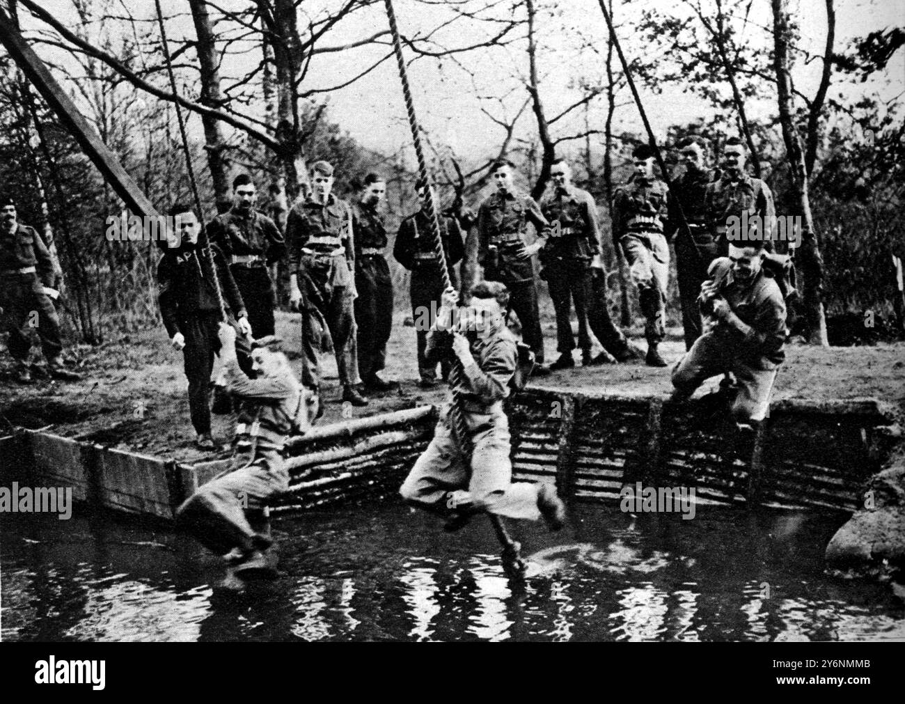 The New Sandhurst. The Royal Armoured Corps OCTU at work. Nerve balance ...