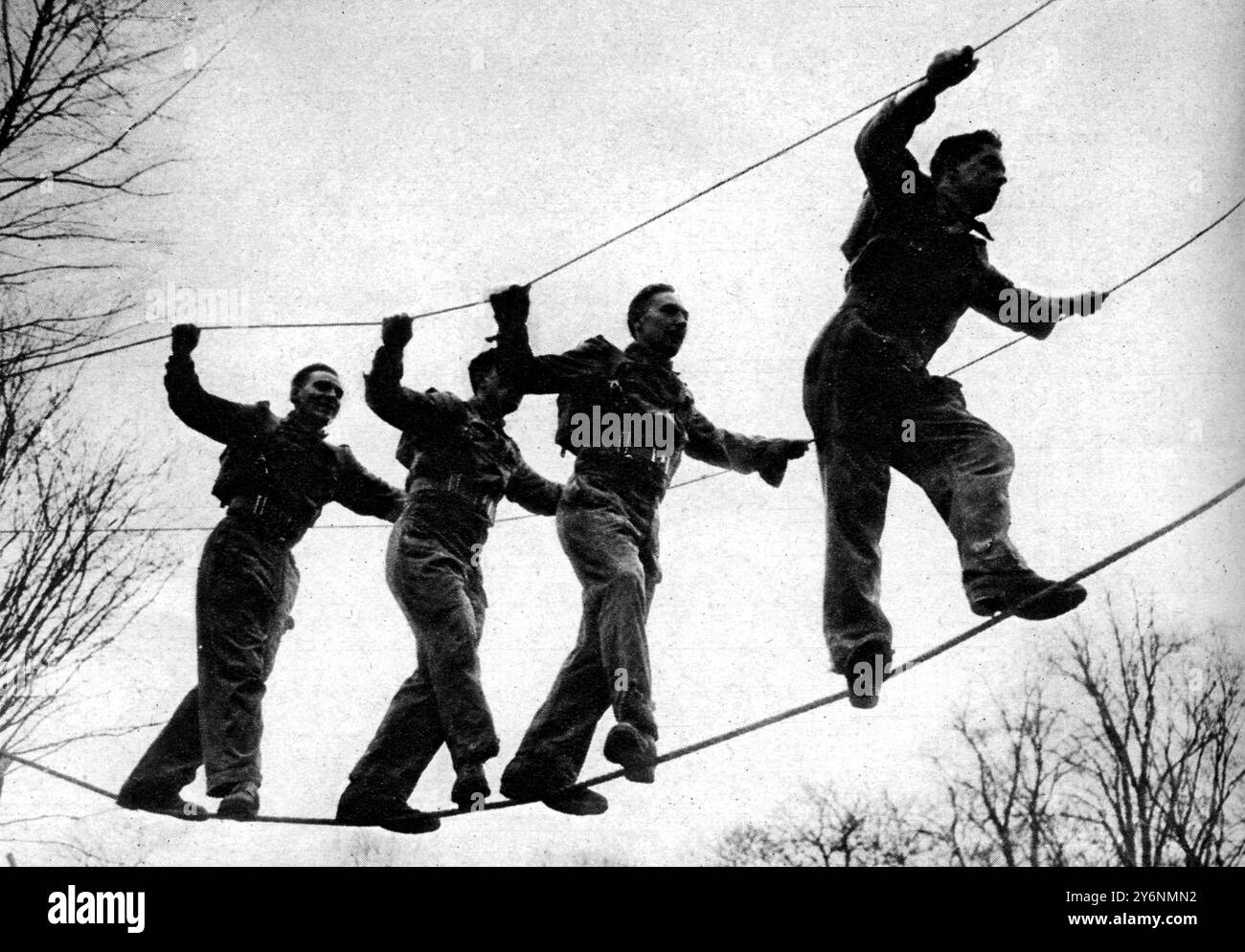 The New Sandhurst. The Royal Armoured Corps OCTU at work. Nerve balance ...