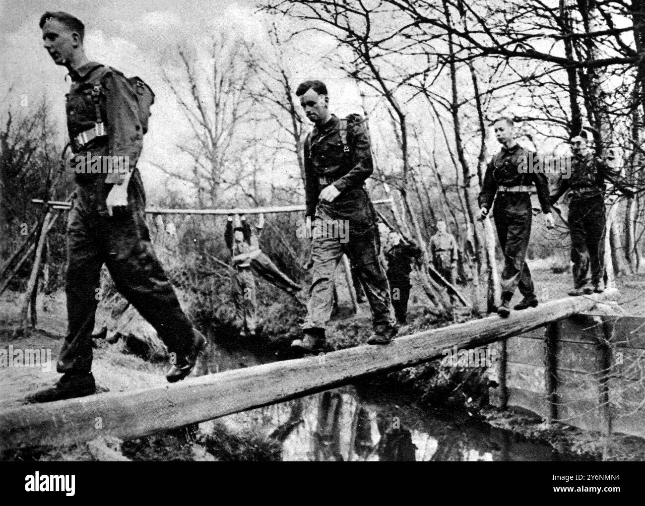 The New Sandhurst. The Royal Armoured Corps OCTU at work. Nerve balance ...